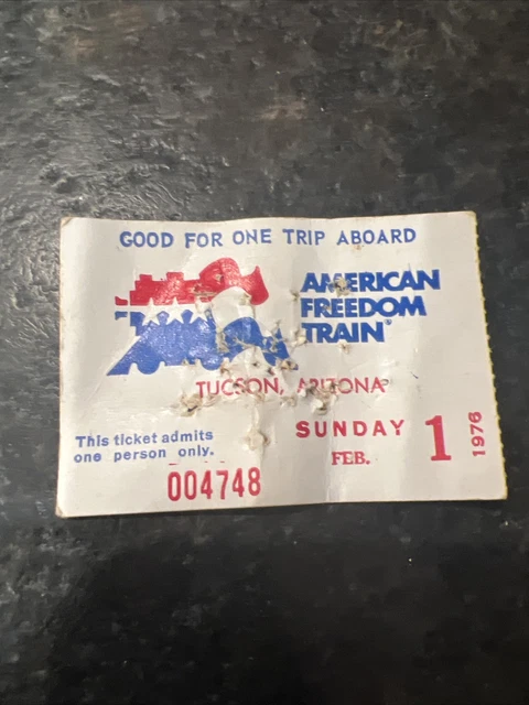 Freedom Train Ticket FOR SALE! - PicClick