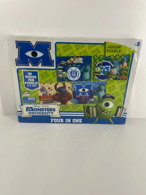 DISNEY PIXAR MONSTERS University jigsaw puzzle four in one 3+ 30 pieces ...