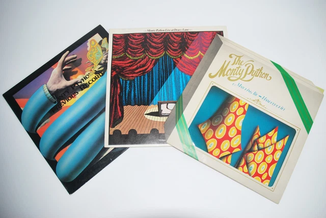 MONTY PYTHON VINYL X3 LPs DRURY LANE TIE & HANDKERCHIEF PREVIOUS RECORD ...