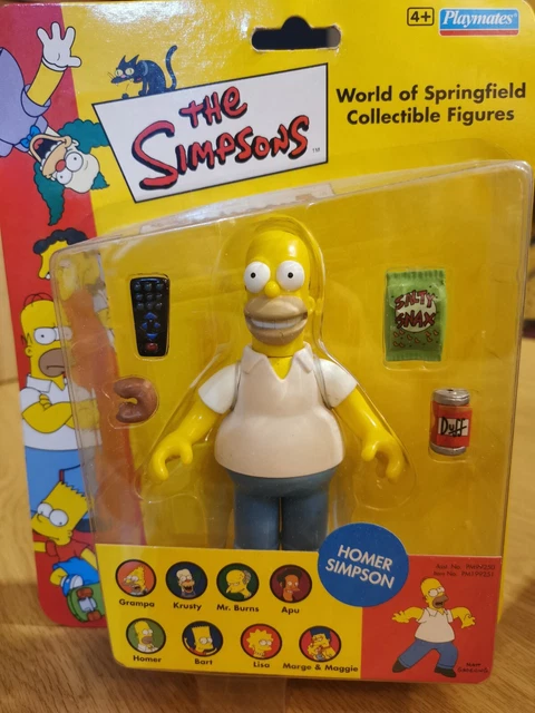 THE SIMPSONS -HOMER Simpson- World of Springfield interactive Playmates ...