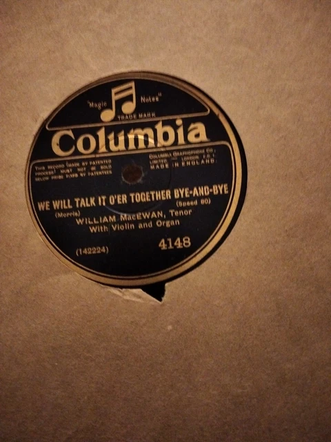 WILLIAM MACEWAN-OLD RUGGED Cross/We Will Talk It O'er Together 78RPM ...