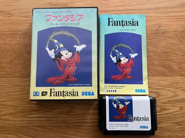 FANTASIA MEGADRIVE MEGA Drive Arcade Classic Disney Platformer Mickey ...