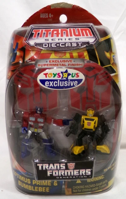 TRANSFORMERS TITANIUM SERIES Optimus Prime y Bumblebee TRU Exclusivo 2 ...