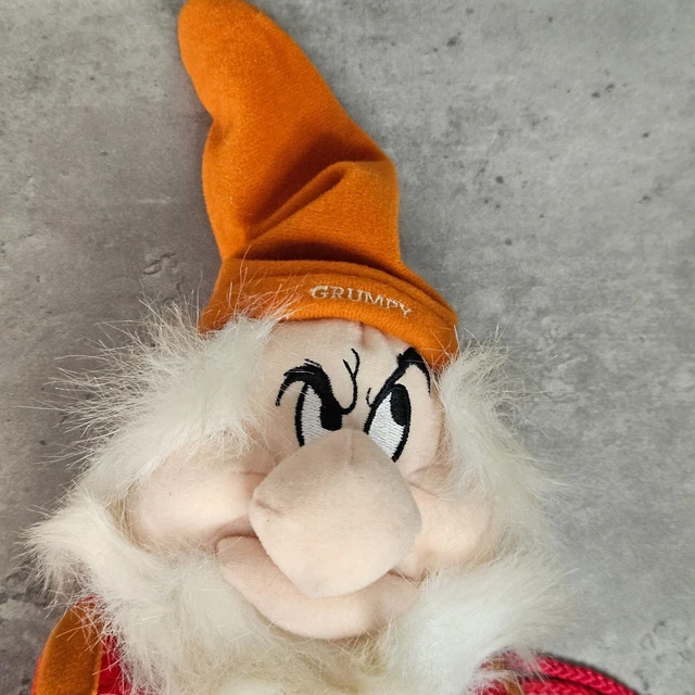 DISNEY GRUMPY DWARF Plush Backpack Pyjama Case Snow White Buena Vista ...