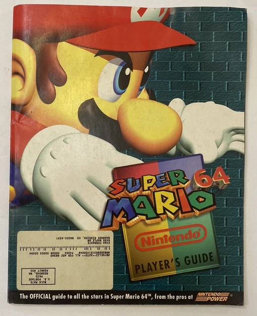VINTAGE SUPER MARIO 64 Nintendo Players Guide - Great Condition £23.39 ...