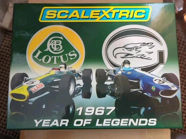 SCALEXTRIC C2923A YEAR Of Legends 1967 Lotus Eagle Twin Pack Ltd Number ...