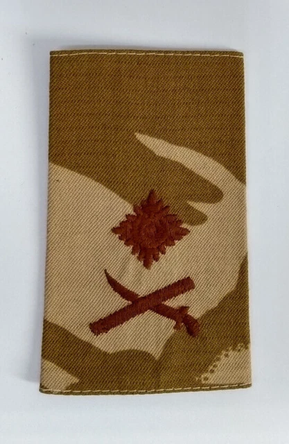 DESERT CAMOUFLAGE MAJOR General Rank Slide Genuine British Army $18.76 ...