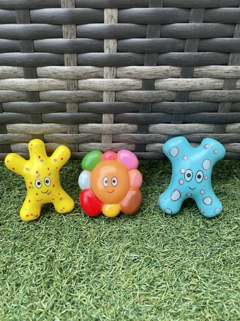 IN THE NIGHT Garden Haahoos HaaHoo Rainbow Flower Yellow Spots & Blue X ...