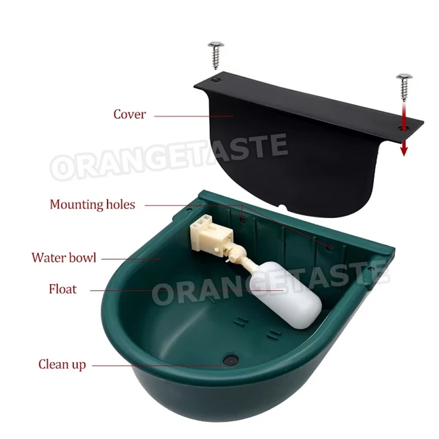 1/2X AUTOMATIC ANIMAL Drinking Water Bowl Sheep Horse Dog Cow Auto Fill ...