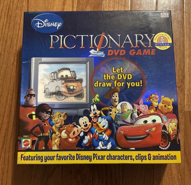 DISNEY PIXAR PICTIONARY DVD Game From Matel 100% Complete (2007) $13.73 ...
