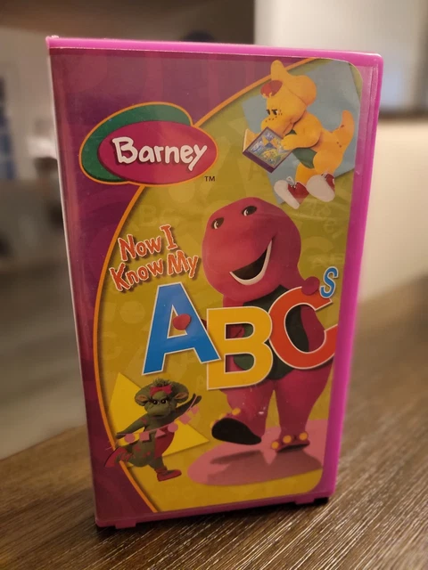 BARNEY NOW I Know My ABC's VHS Tape 2004 Kids Cartoons Show Clamshell ...