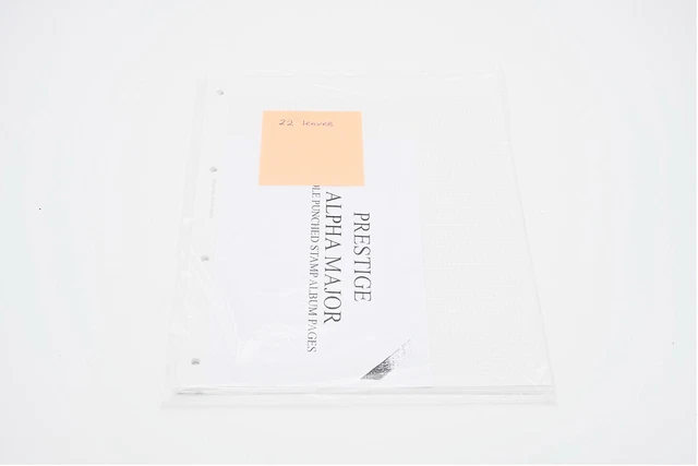PRESTIGE ALPHA MAJOR 4 holes stamp album pages x2 £7.00 - PicClick UK