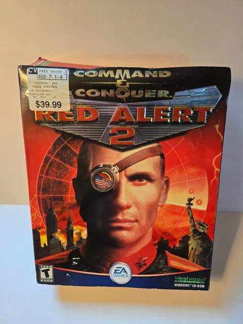 EUC COMMAND AND Conquer Red Alert 2 PC Big Box (Windows, 2000) $39.50 ...