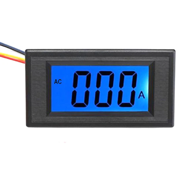 BLUE LCD DIGITAL AMP Current Panel Meter Ammeter AC 0~5A EUR 8,77 ...