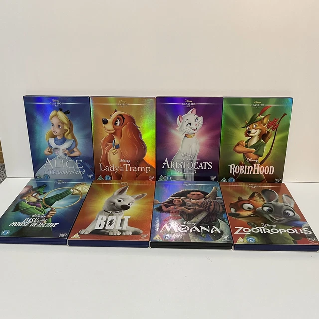 DISNEY CLASSICS 8X DVD Bundle With O Ring Slip Cases - Disney £15.99 ...