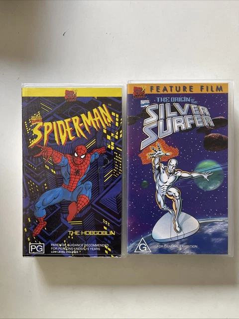 SPIDER-MAN & SILVER Surfer (VHS, 1997) Fox Kids Video Marvel Animated ...