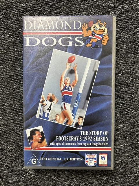 DIAMOND DOGS FOOTSCRAY Western Bulldogs VHS Video Tape Vintage Casset ...