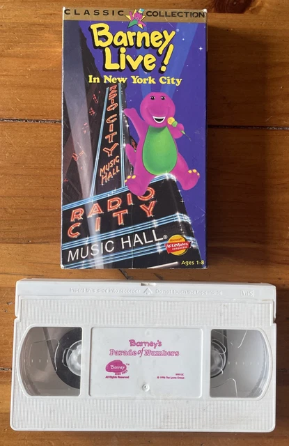 BARNEY - LIVE In New York City (VHS, 1994, Classic Collection) £10.69 ...