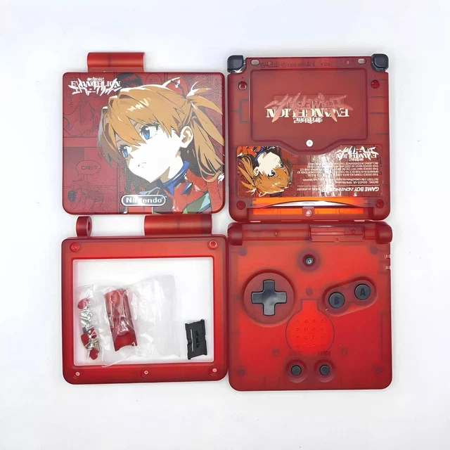 NINTEND GAMEBOY-ADVANCE SP Mecha Girl Replacement shell Clear Red EUR ...