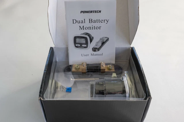 POWERTECH DUAL BATTERY Volt/Amps Monitor for any 4x4, Caravan & RVs $75 ...