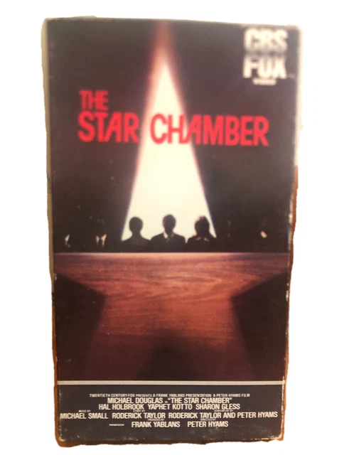 1984 1ST RELEASE The Star Chamber VHS Michael Douglas Vintage 80s CBS ...