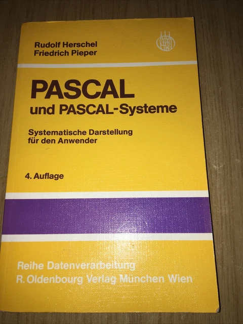 PASCAL UND PASCAL -systeme Friedrich Pieper EUR 14,50 - PicClick DE