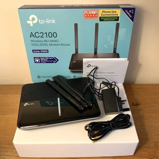 TP LINK AC2100 Wireless MU-MIMO Modem Router Archer VR600 £19.95 ...