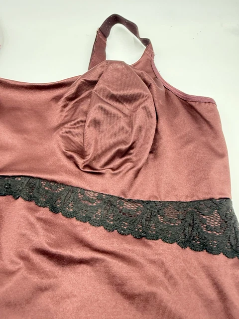 RUBY RIBBON SIZE 44 Dark Burgundy Full Support Shapewear Cami £25.03 ...