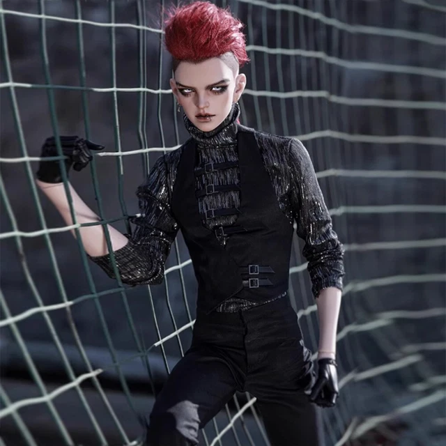 1/3 BJD DOLL Ball Joint Doll Full Set Cool Man Punk Uncle Eyes Face ...