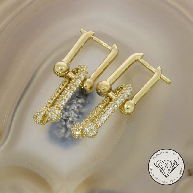 SONDERAKTION WERT 790,- Steigbügel Ohrhänger 585 Gold 14k 14 KT Ohrringe XXYY EUR 513,00 ...