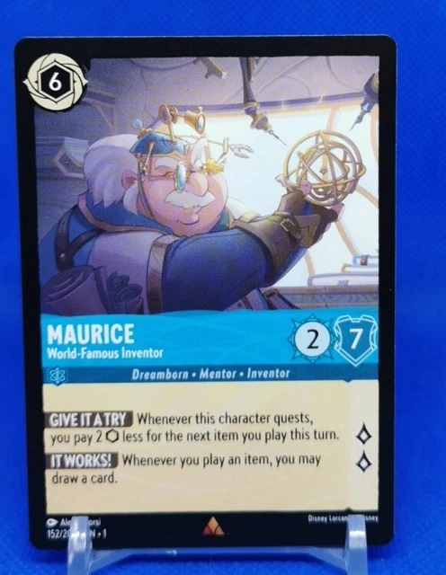 DISNEY LORCANA MAURICE - World-Famous Inventor #152/204 $1.00 - PicClick CA