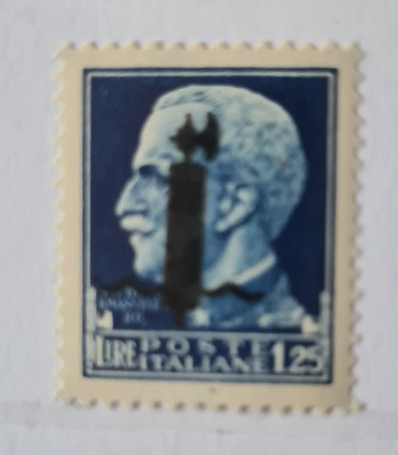 1944 RSI GNR beam L.1.25 MNH** color error BLACK KINGDOM ITALY £2.57 ...