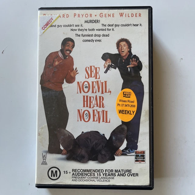 SEE NO EVIL, Hear No Evil - Gene Wilder, Richard Pryor - Vhs Video Rca ...