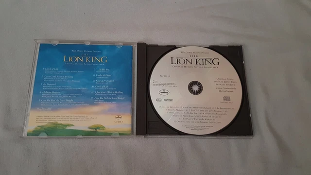 WALT DISNEY PRESENTS The Lion King Soundtrack Cd Elton John Tim Rice ...