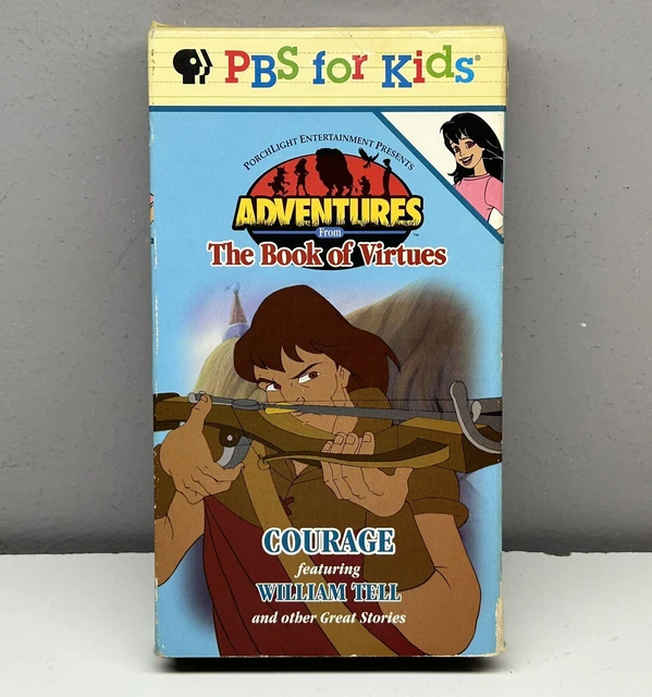 ABENTEUER AUS DEM Buch der Tugenden VHS Video Band Mut William Tell PBS ...