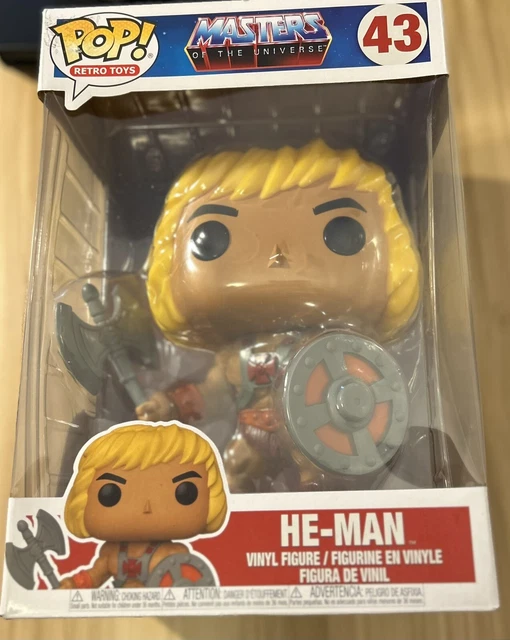 NEW MASTERS OF the Universe 43 POP Funko Large He-Man Vinyl 10" Jumbo Figure £47.16 - PicClick UK