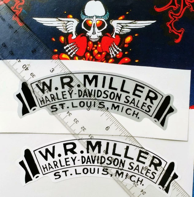 HARLEY DEALERSHIP STICKER, Knuckle, Pan, Shovel, Evo Vintage repro ...