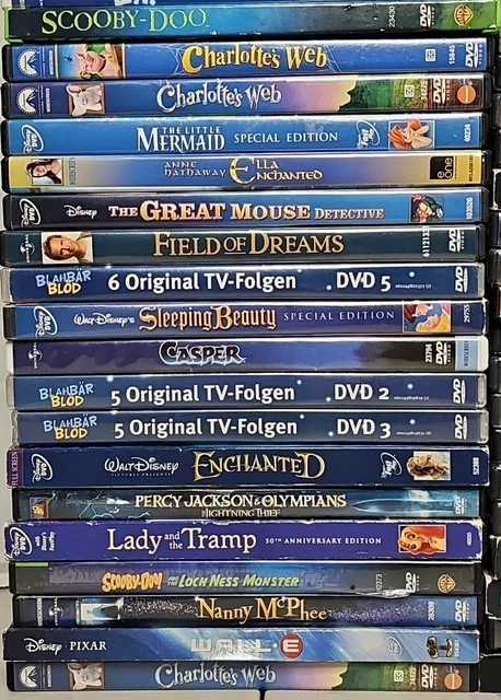 WHOLESALE LOT 100+ DVDs Kids & Family Children's Baby Pixar Disney Veggie Potter $78.53 ...