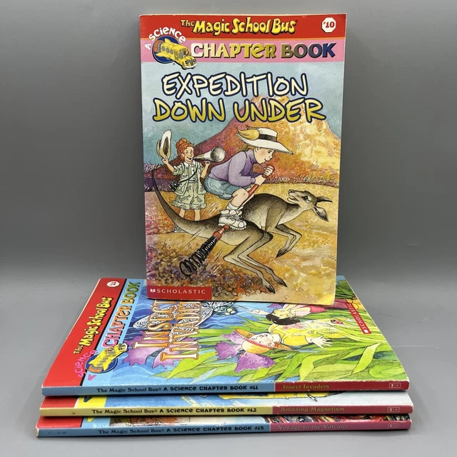 THE MAGIC SCHOOL Bus Chapter Books 4x Bundle Scholastic Paperback Kids ...