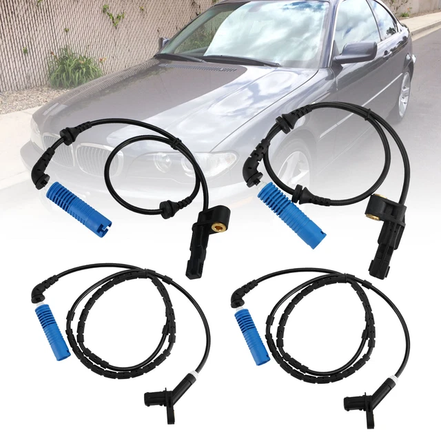 4X WHEEL SPEED Sensor Front Rear Left&Right pour BMW 325CI 325I 330CI ...