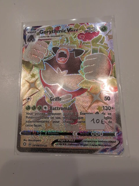 CARTE POKEMON GORYTHMIC SV106/SV122 Vmax SHINY Epée et Bouclier4,5 EB4 ...