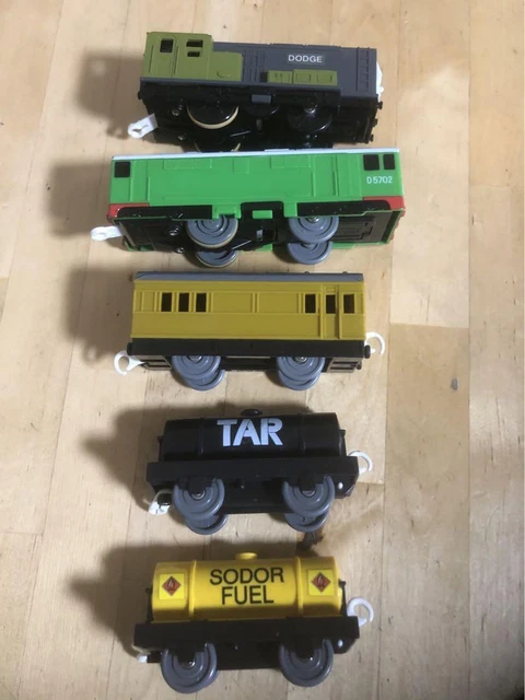 THOMAS & FRIENDS TOMY Plarail Trackmaster Boco Train TAR Tank Set of 5 ...