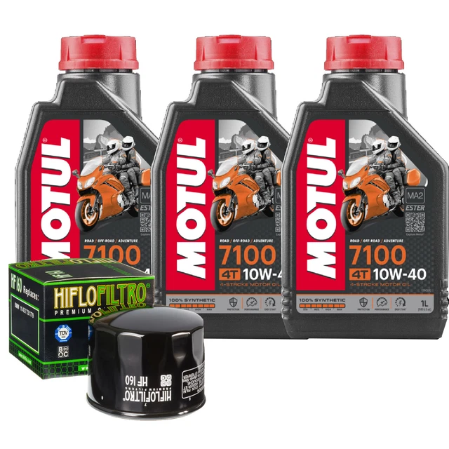SET ENTRETIEN HUILE Motul 7100 10W40 + Filtre Pour BMW F700 GS 2013 ...