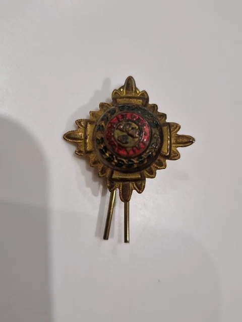 BRITISH ARMY OFFICER'S Uniform Military Shoulder Pip Tria Juncta In Uno ...