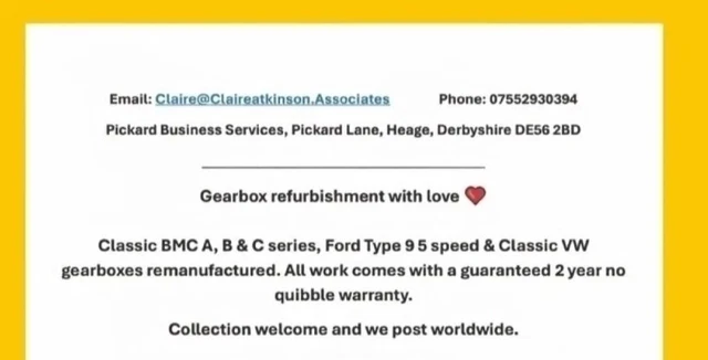 MORRIS MINOR, AUSTIN A35, A40, Frogeye Sprite 948cc Gearbox ...