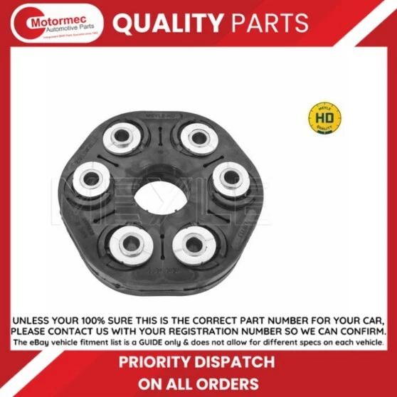 PROPSHAFT COUPLING FOR BMW E83 X3 xDrive MEYLE HD 26117572664 £84.99 ...