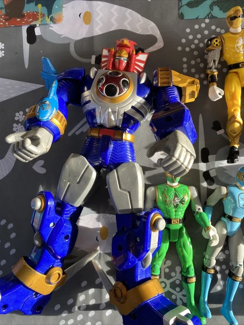 VINTAGE 2002 BANDI Power Ranger Ninja Storm Toy Figures Zords Rangers ...