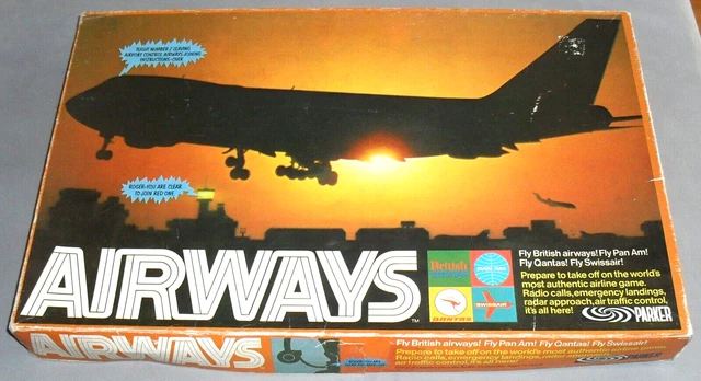VINTAGE AIRWAYS BOARD Game Parker Air Traffic Control Family Strategy ...