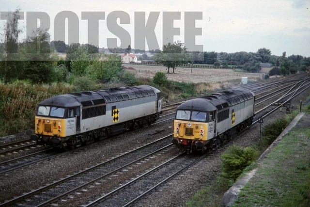 35MM SLIDE BR British Rail Diesel Loco Class 56 56090/68 1990 Orig £4. ...