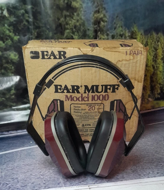 VINTAGE E-A-R MODEL 1000 OVER THE HEAD NOISE REDUCTION EAR MUFFS 20 ...
